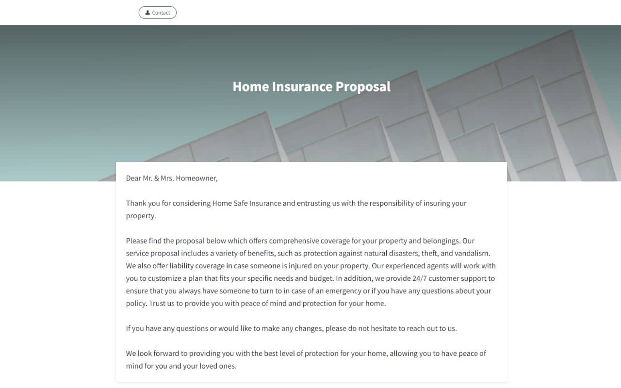 Home Insurance Proposal - Highnote - Elevate Your Presentations